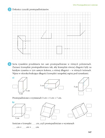 Page 2 - Matematyka z kluczem, klasa 4, semestr 2, Prostopadłościan i ...